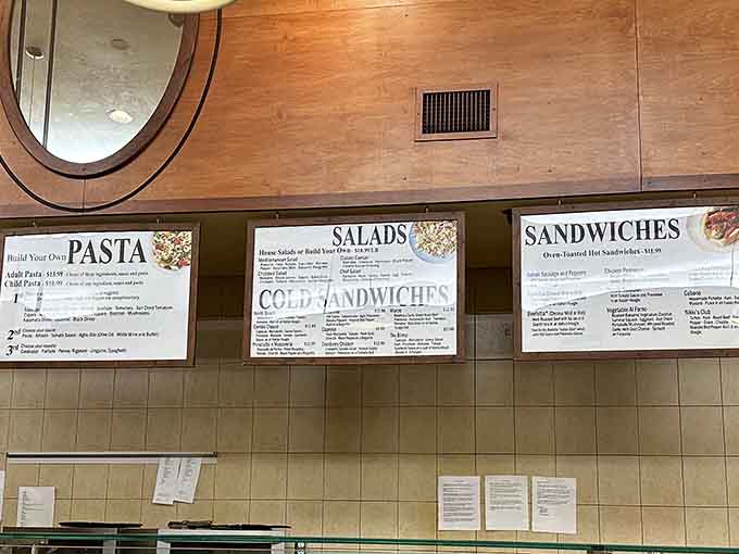 When the menu boards offer this many delicious options, taking a photo for later reference isn't overthinking, it's strategic planning.