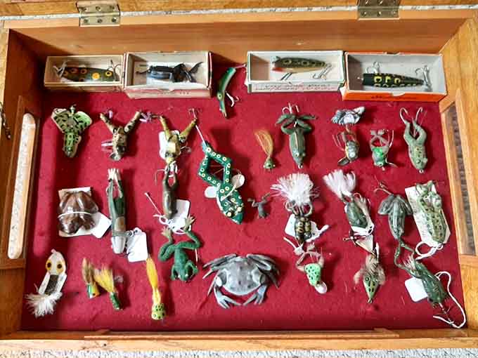 These vintage fishing lures are so beautifully crafted, you'll almost forget they were designed to trick fish into their doom.