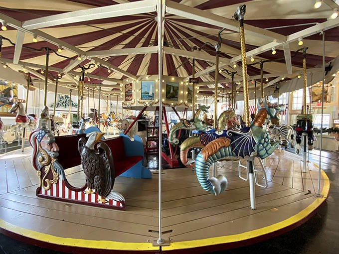 The crown jewel of the museum: a fully operational carousel where adults can pretend they're "just riding for the kids" while secretly loving every second.