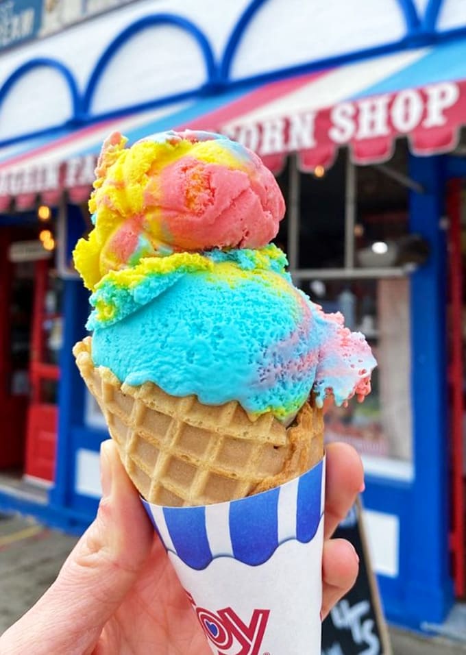 Superman ice cream: because sometimes you need frozen treats with superpowers to save your day from boring.