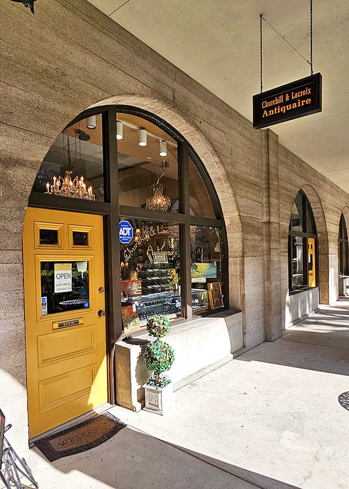 That bright yellow door isn't just an entrance &ndash; it's a portal to a world where every object whispers stories from another era.