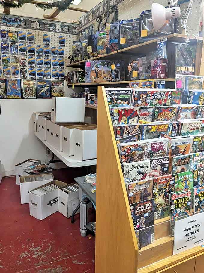 Comic book heaven awaits collectors and nostalgic readers alike, with decades of illustrated adventures carefully preserved for new generations to discover.