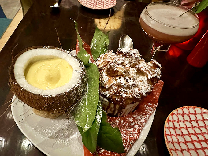 Dessert or modern art? This sweet finale is so pretty, you'll hesitate to dig in... but only for a second.