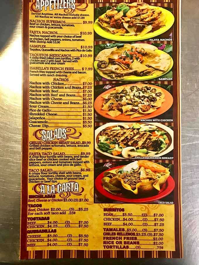 This menu reads like a greatest hits album of Mexican cuisine, with enough options to keep you coming back weekly.