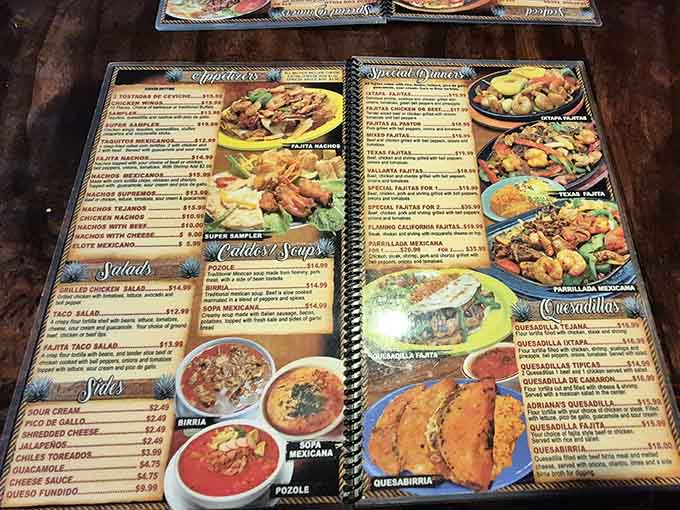 This menu is like a choose-your-own-adventure book, except every choice leads to deliciousness and satisfaction.