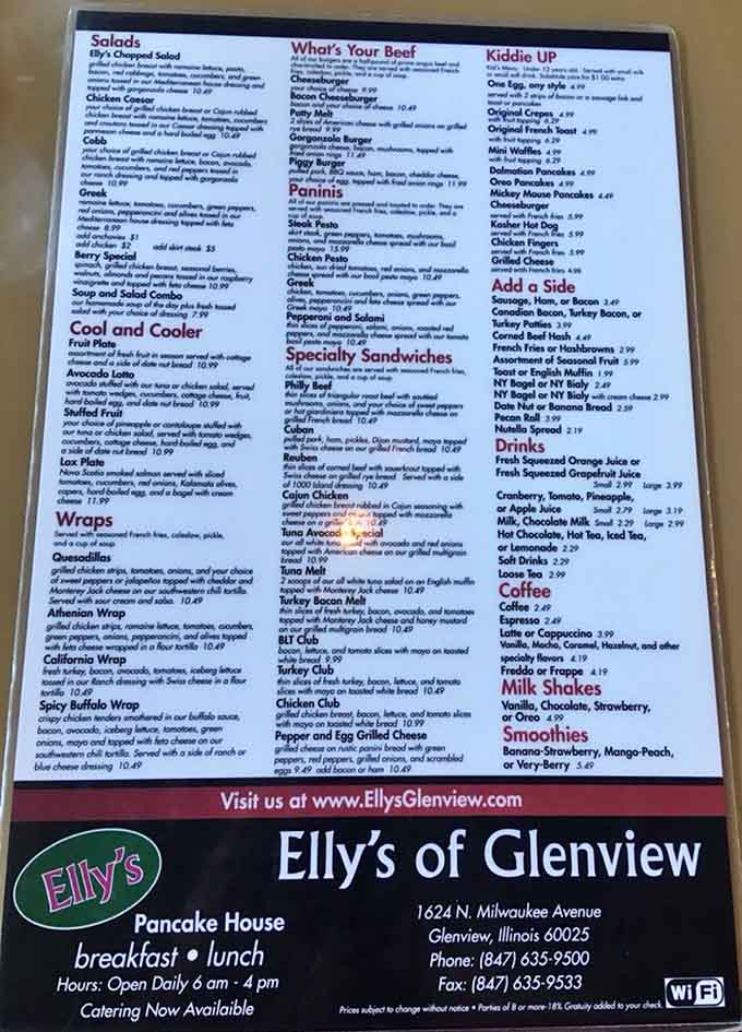 This menu is basically a choose-your-own-adventure book, except every choice leads to deliciousness and satisfaction.