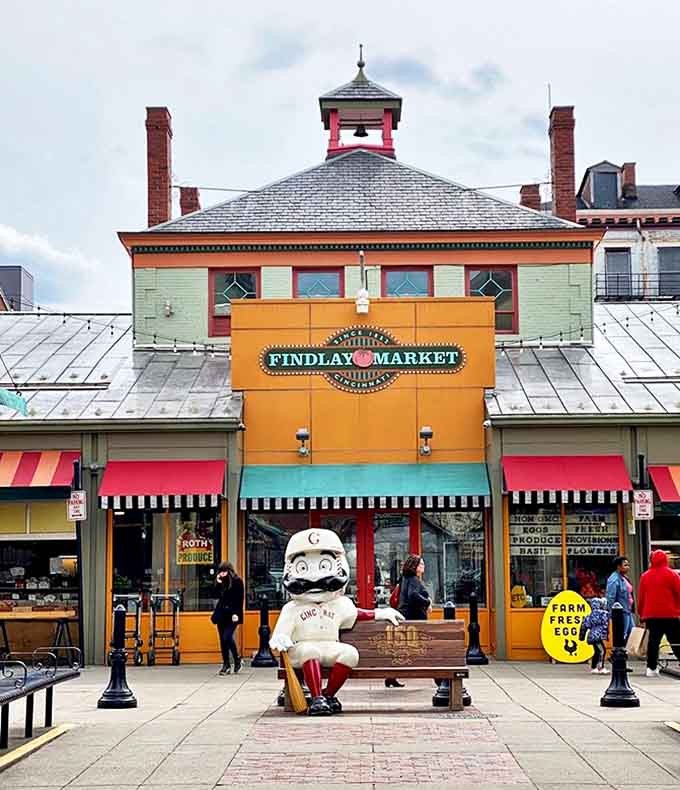This isn't just a market building – it's a temple of taste where the bell tower calls the faithful to worship at the altar of good eating.