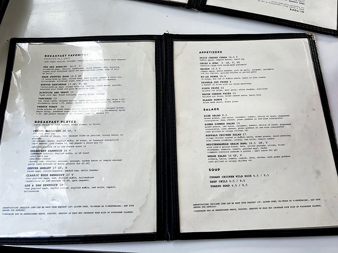 This menu is your passport to breakfast paradise, where every choice is the right choice and regret doesn't exist.