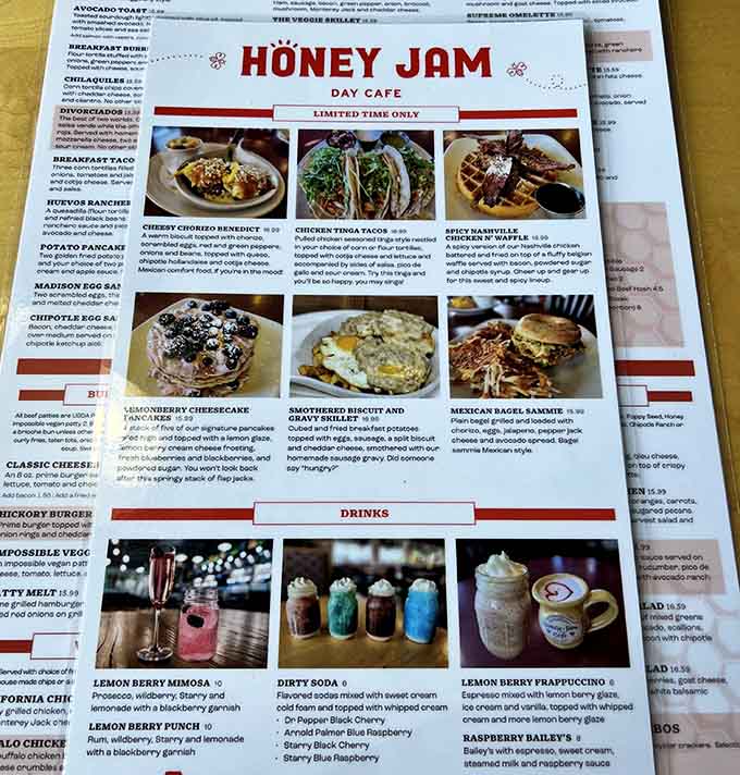 Menu photos make decision-making easier, though everything looks so good you'll want it all.