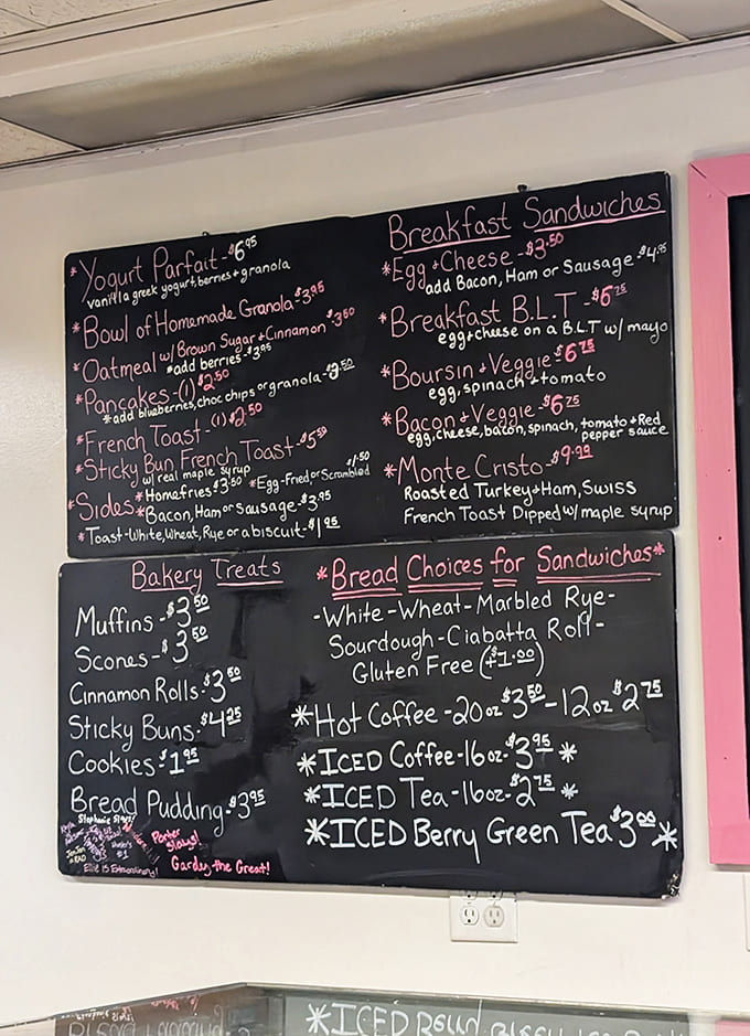 When the menu board includes "Sticky Bun French Toast," you know you've found people who understand life's true priorities.