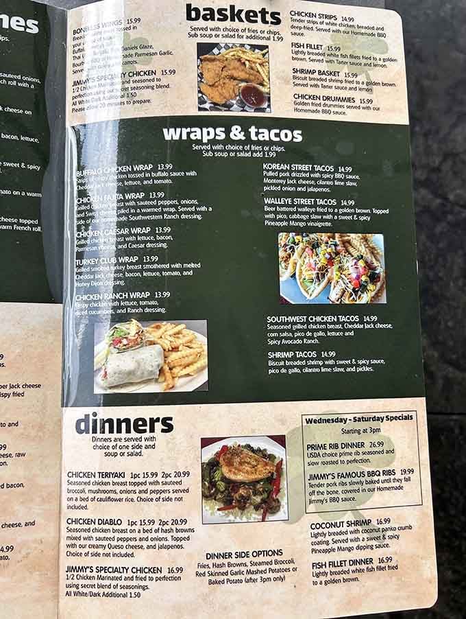 This menu holds secrets that'll make you rethink everything you thought you knew about pub food.