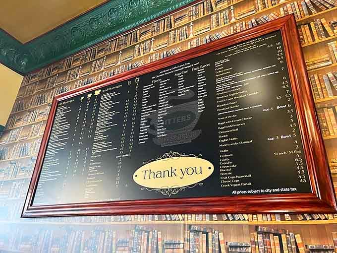 When "Thank you" is prominently displayed on your menu, you know you're dealing with people who appreciate their customers.