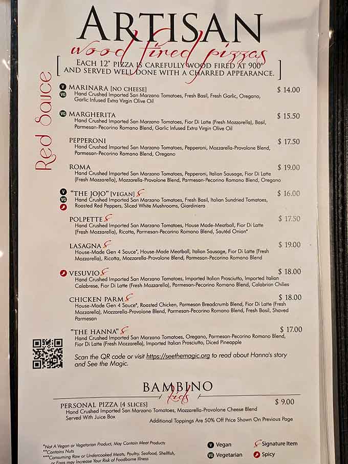 When the menu promises wood-fired artisan pizzas at 900 degrees, you know someone's taking their craft seriously, and your stomach seriously appreciates it.