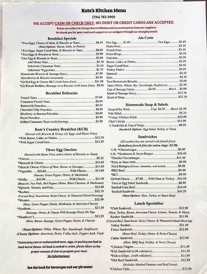 This menu reads like a greatest hits album of American comfort food, each item a potential new favorite.