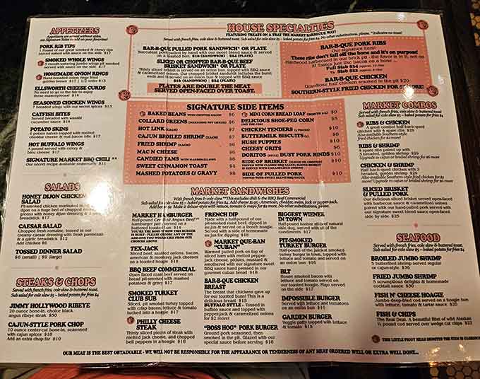 This menu is basically a choose-your-own-adventure book where every choice leads to deliciousness and possibly needing to loosen your belt.