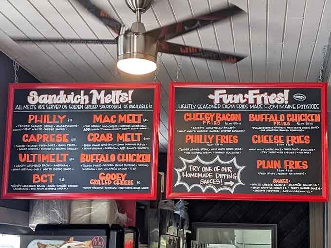 When a menu board makes you want to order everything at once, you know you're in the right place for serious comfort food.