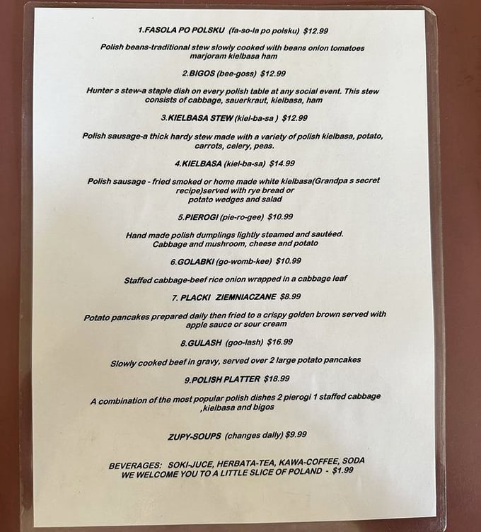 The roadmap to Polish culinary bliss, complete with phonetic pronunciations that'll save you from embarrassing yourself when ordering.