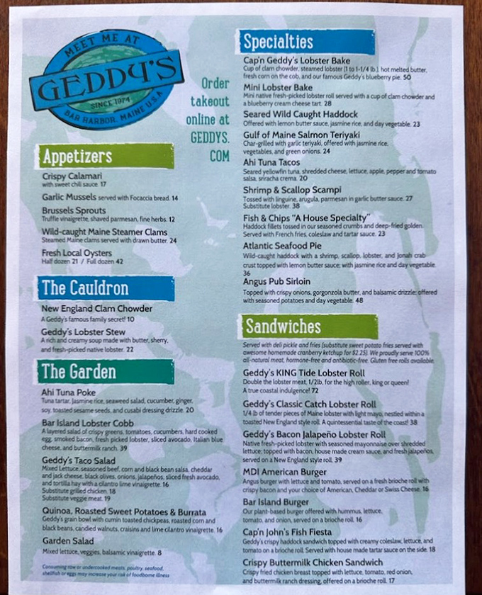 Geddy's culinary roadmap reads like a love letter to the Atlantic&mdash;from legendary lobster rolls to blueberry-infused delights that capture Maine's essence.