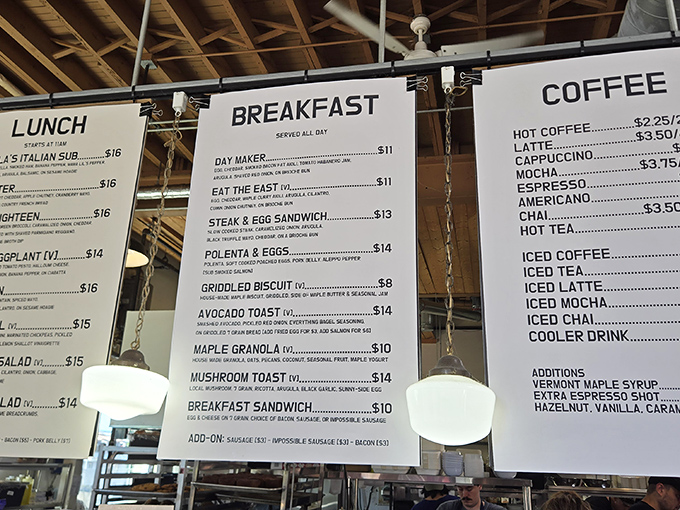 Decisions, decisions! The breakfast menu showcases local ingredients transformed into dishes worth setting your alarm for.