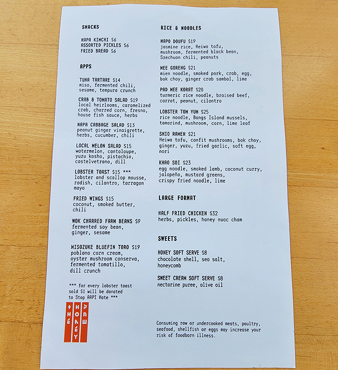 A treasure map of culinary delights, this unassuming piece of paper holds the secret to dishes that have Maine locals speaking in reverent whispers.