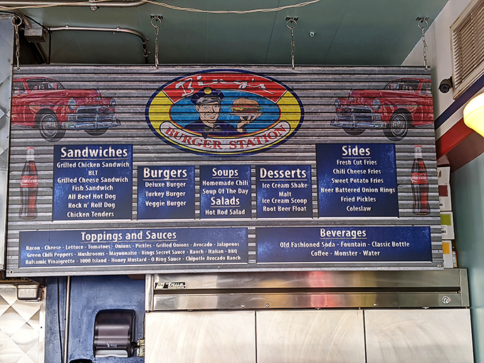 Decision paralysis has never been so delicious – Bing's menu board showcases American classics elevated to art form status.