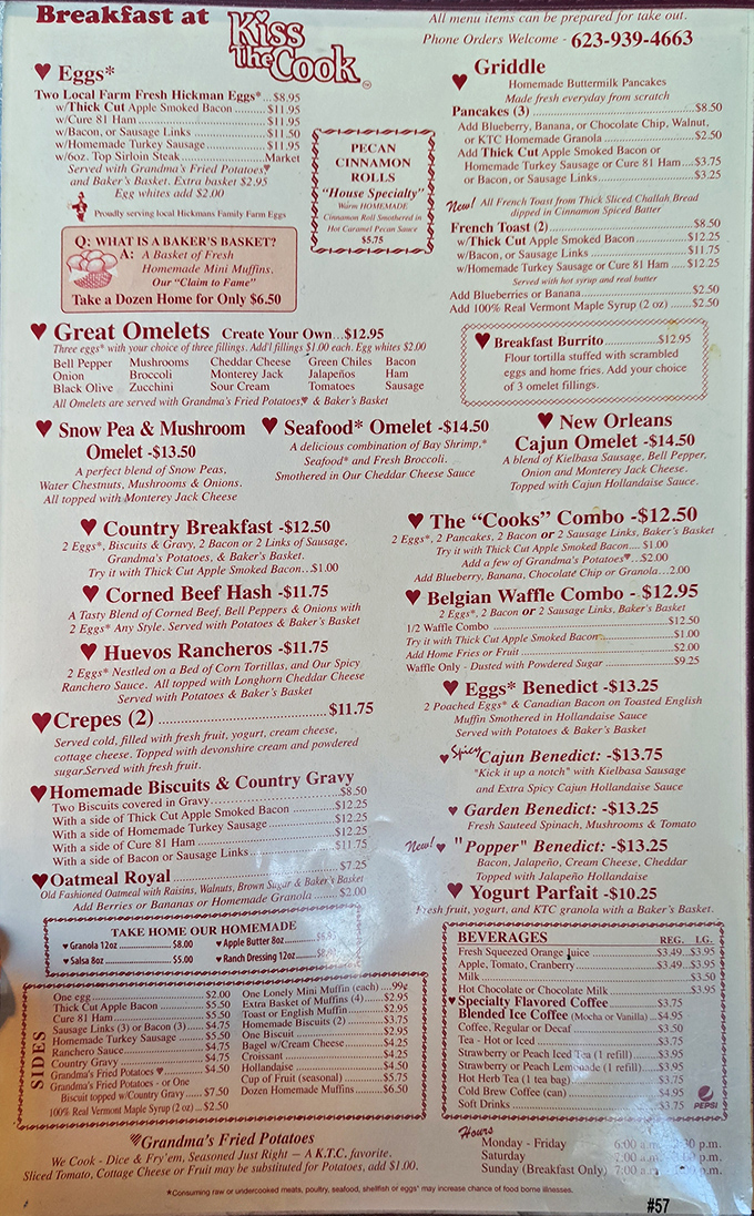 A love letter to breakfast enthusiasts everywhere &ndash; this isn't just a menu, it's a roadmap to morning bliss.