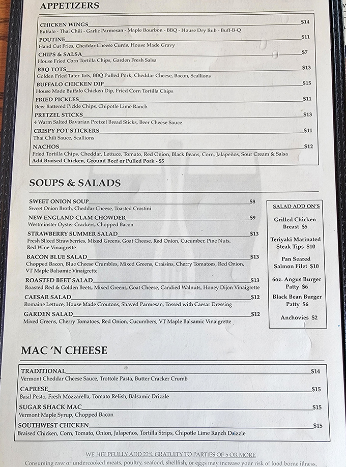 The appetizer menu tempts with indulgent options like chicken wings in six different flavors &ndash; decision paralysis never tasted so good!