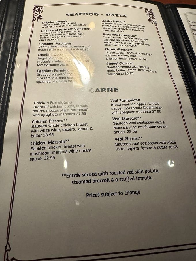 The menu reads like a love letter to Italian classics &ndash; each dish promising a journey to the heart of traditional cuisine.