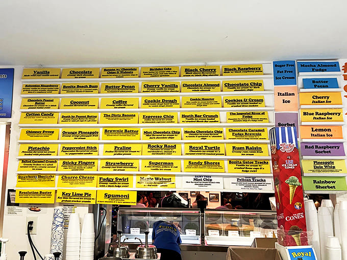 The flavor board &ndash; a dazzling display of frozen possibilities that has caused more pleasant indecision than any restaurant menu in Florida.