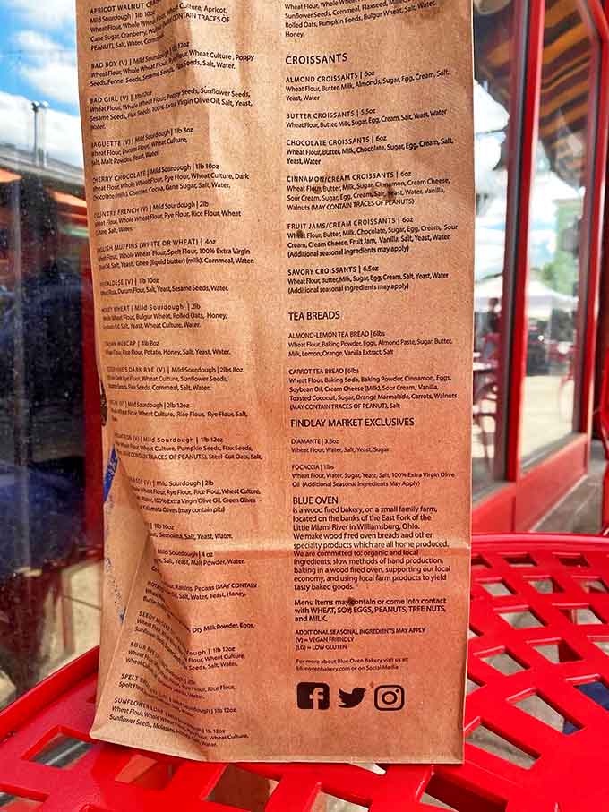A menu that reads like bread poetry – each description promising flavor adventures worth every minute spent in line.