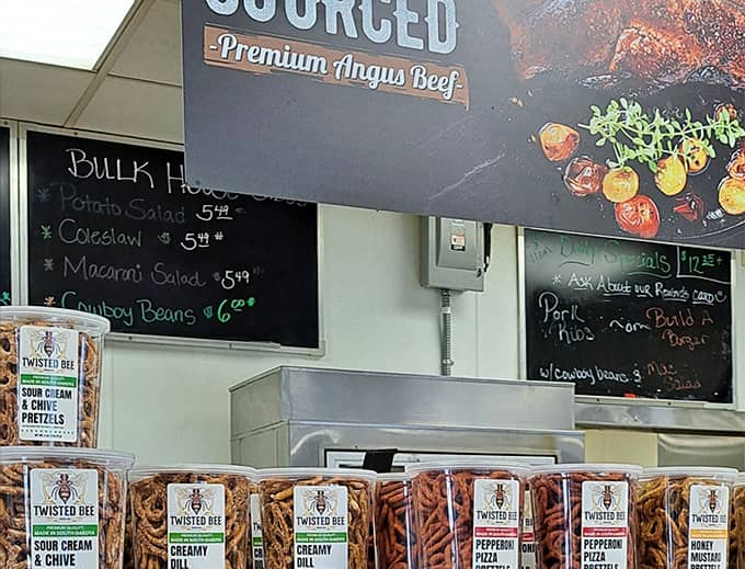 When the menu board features Wagyu beef jerky, you know this isn't your average roadside stop.