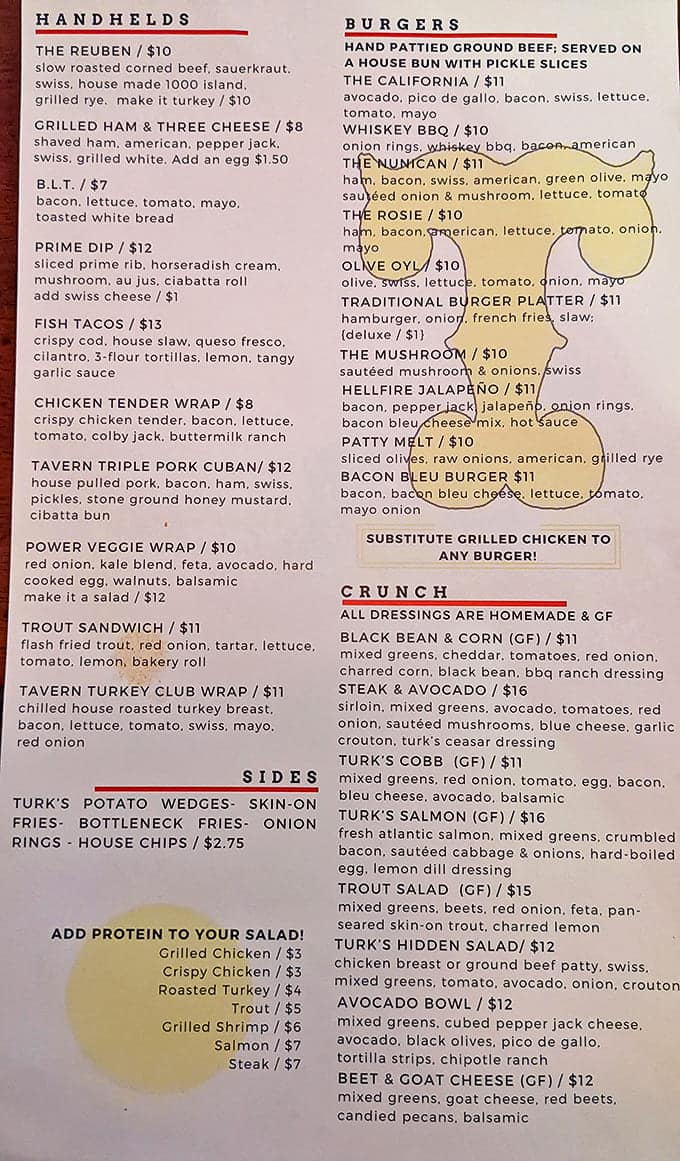 The menu reads like a love letter to American tavern classics, from legendary Reubens to creative burgers and fresh salads done right.