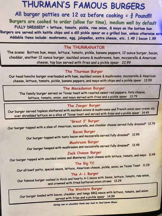The legendary menu board&mdash;a gastronomic Mount Everest where every burger description reads like a delicious dare to your stomach.