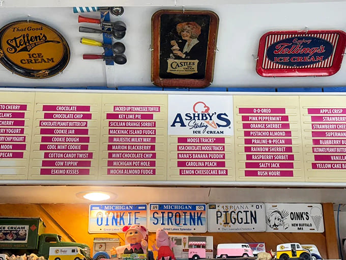 The flavor board reads like a dessert lover's bucket list &ndash; from classics to wild creations, each name promising its own unique adventure.