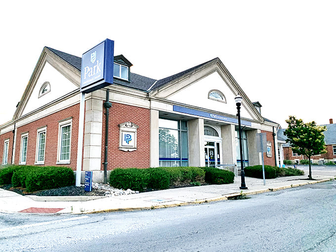 Park National Bank's classic brick architecture blends seamlessly with New Carlisle's historic aesthetic, banking with a side of charm.