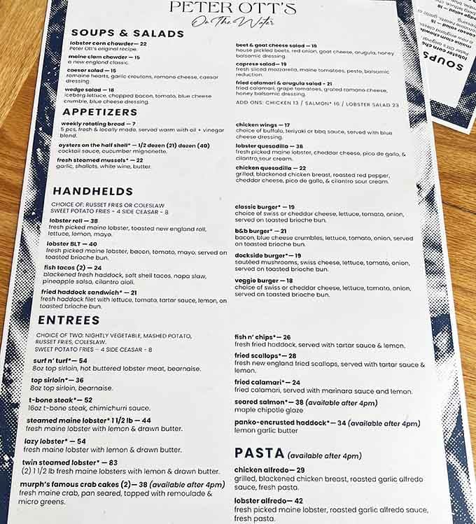 The menu reads like a love letter to Maine seafood, with options that'll make choosing just one dish nearly impossible.
