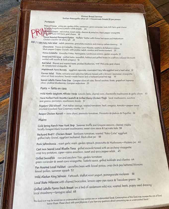 A menu that reads like poetry for people who really, really love eating well.