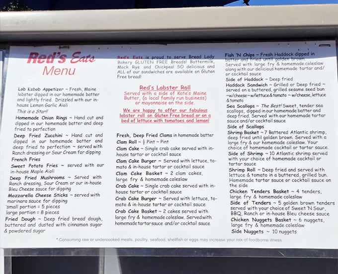 When the menu boards list everything from lobster rolls to blueberry cakes, you know you're in for some serious coastal Maine eating.
