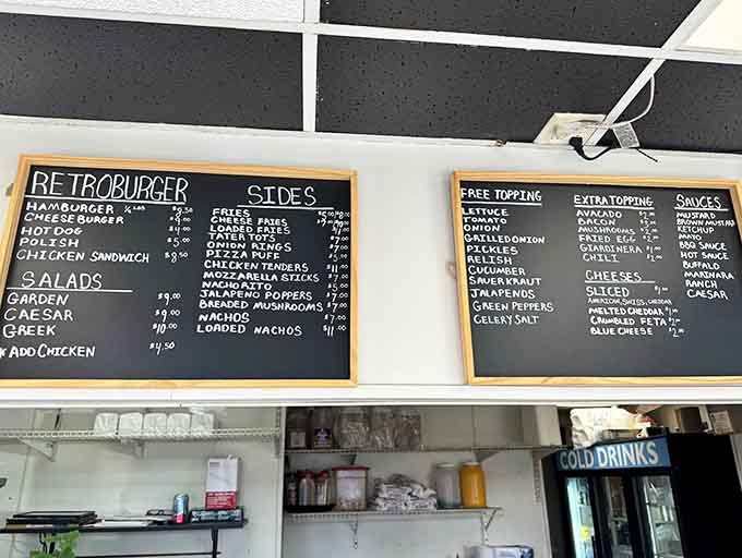 That menu board is like a greatest hits album, every item a potential winner waiting to make your day better.