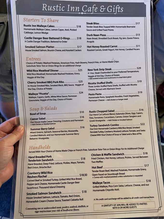 This menu reads like a greatest hits album of comfort food, with enough variety to satisfy every craving and dietary preference.