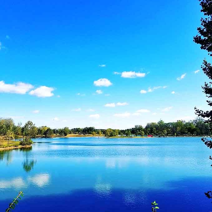 Mirror-like waters reflect Ohio's big sky, creating a double dose of serenity that makes you wonder which view is more beautiful.