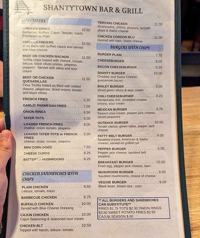 This menu is a masterclass in burger creativity, offering everything from cactus to breakfast toppings on your patty.