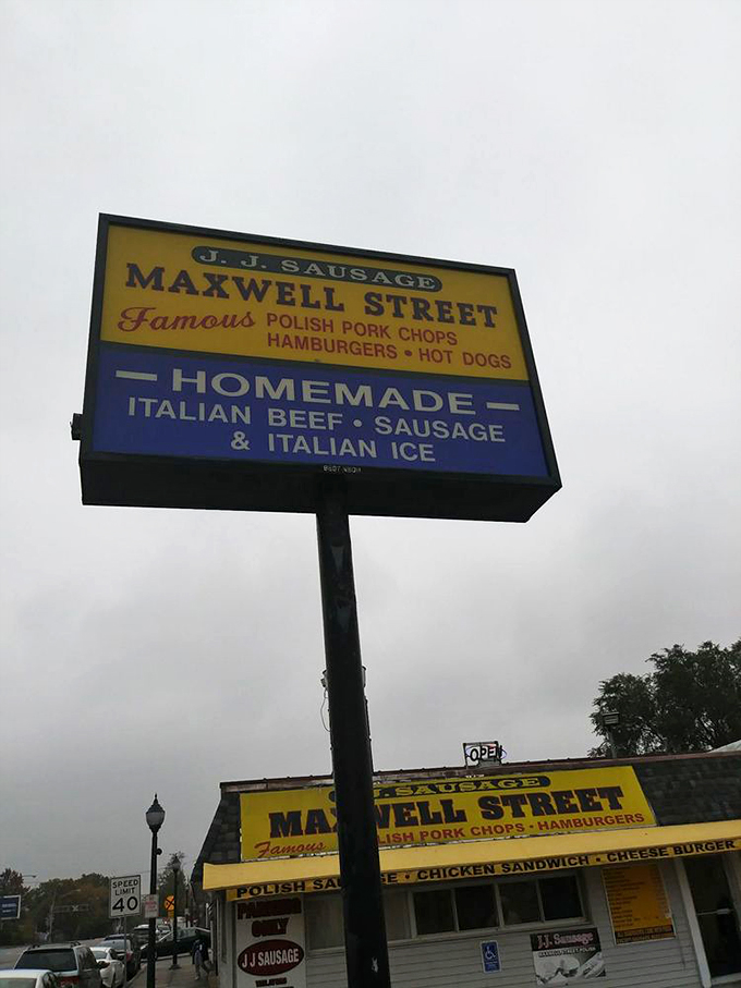 Forget billboards, this sign is the real eye-catcher. It's not just advertising but a siren song for your taste buds.