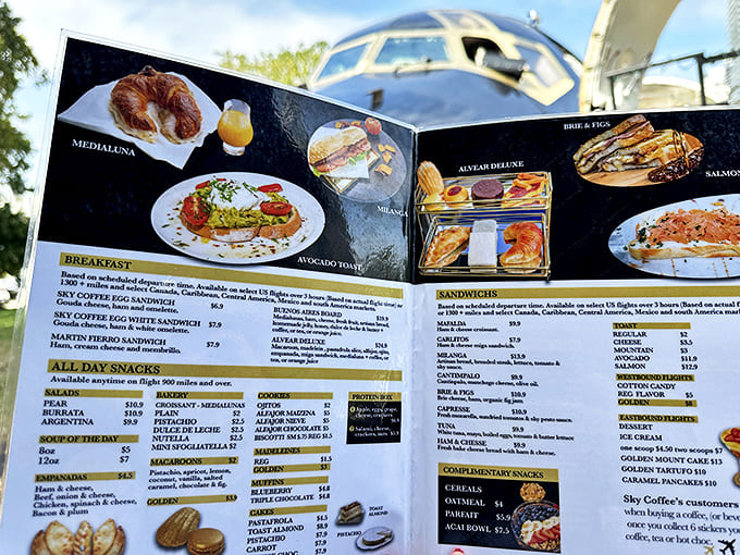 The menu offers everything from breakfast classics to specialty sandwiches, with creative coffee concoctions that would make any barista's radar ping.