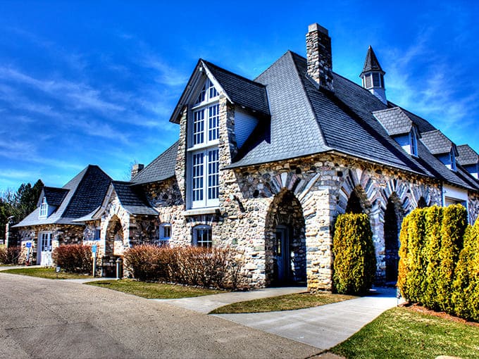 Not your average stone cottage! The castle's impressive masonry and architectural details transport visitors straight to the European countryside.