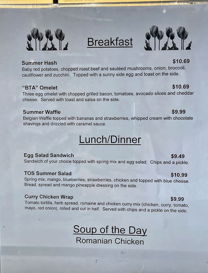 When breakfast includes options like Summer Hash and BTA Omelets, you know someone's taking morning meals seriously here.