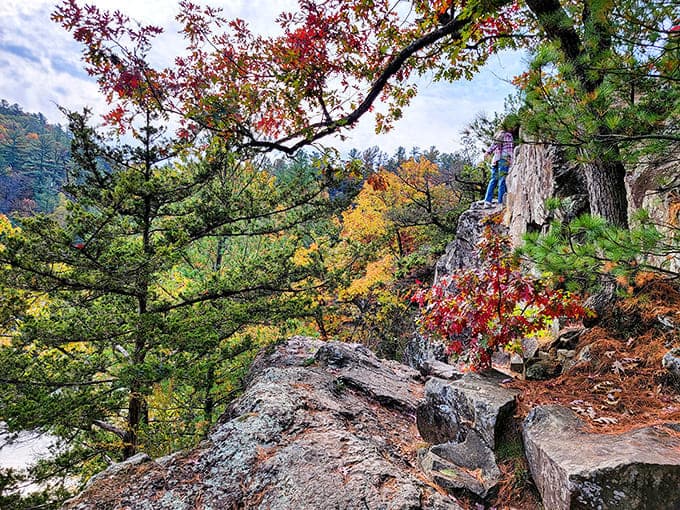 Interstate State Park's rocky overlooks offer views that'll make your Instagram followers seriously jealous of your weekend plans.