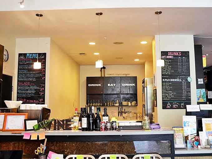 The heart of The BookCellar's café operation – where literary sustenance meets actual sustenance in perfect harmony.