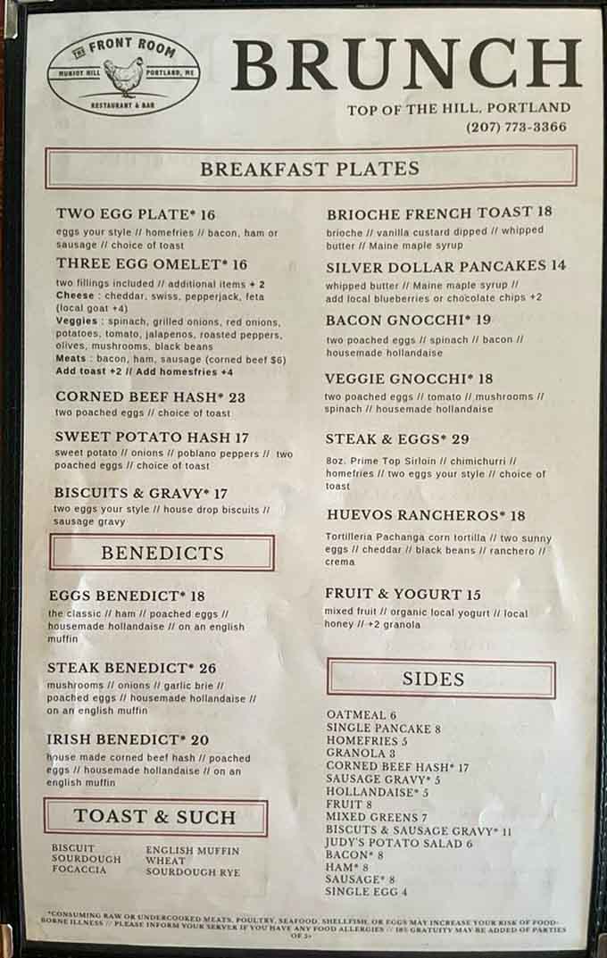 This menu reads like a greatest hits album of breakfast classics, each one ready to make your morning magical.