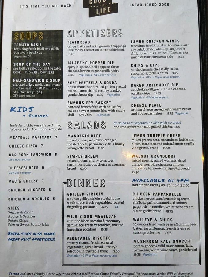 This menu reads like a love letter to Minnesota ingredients, with options for every appetite and dietary preference.